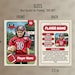 Football Kids Trading Cards Template, Customizable Player Card Canva ...
