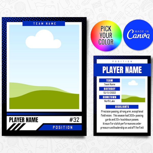 Card Template - Etsy