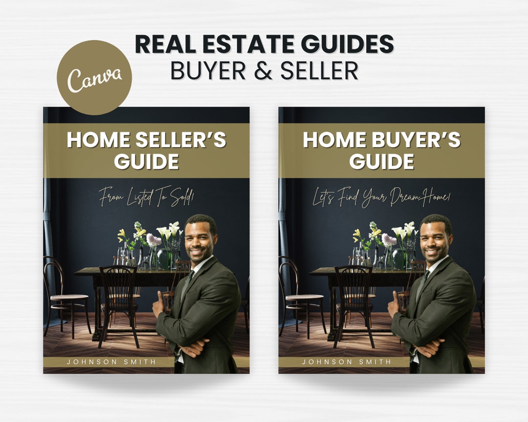 Real Estate Seller Guide & Home Buyer Guide Bundle, Editable Canva ...