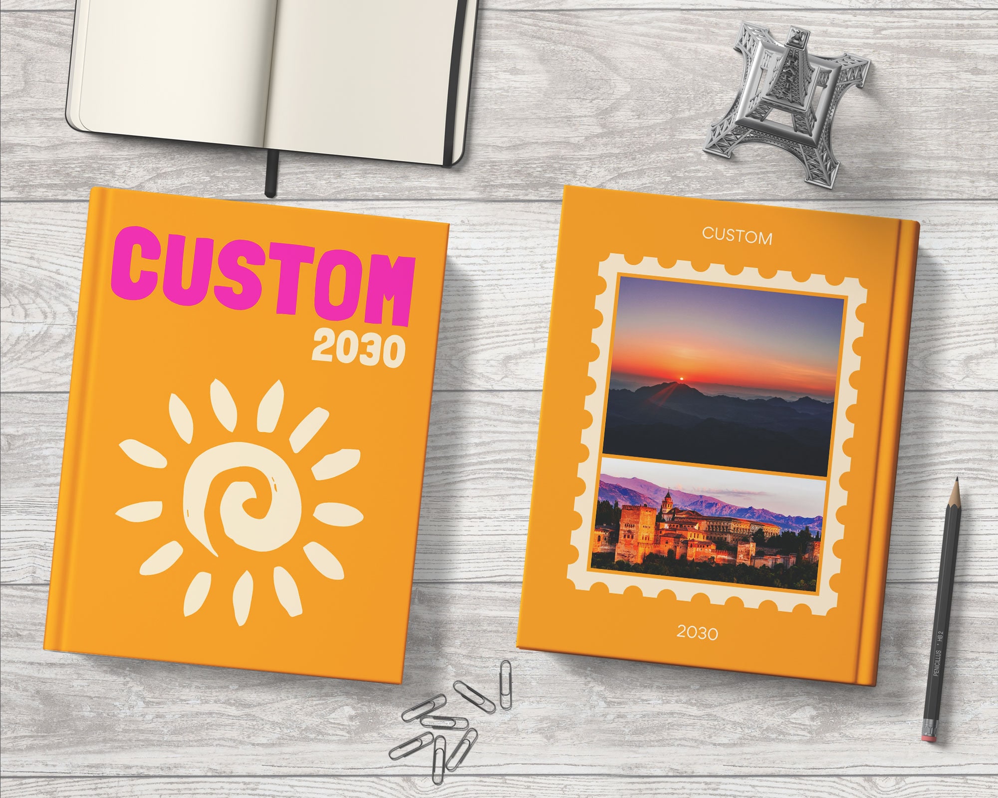 Custom Creative Travel Photo Book Canva Template, Maison Aesthetic ...