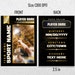 Sport Card Template, DIY Golden Sport Cards Printable, Customizable ...