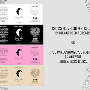 Hair Oil Bottle Label Template, DIY Label Design for Dropper Bottle ...