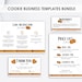 Editable Cookie Business Templates Bundle, Thank You Card, Ingredients ...