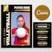 Volleyball Card Template, DIY Golden Sport Cards Printable ...