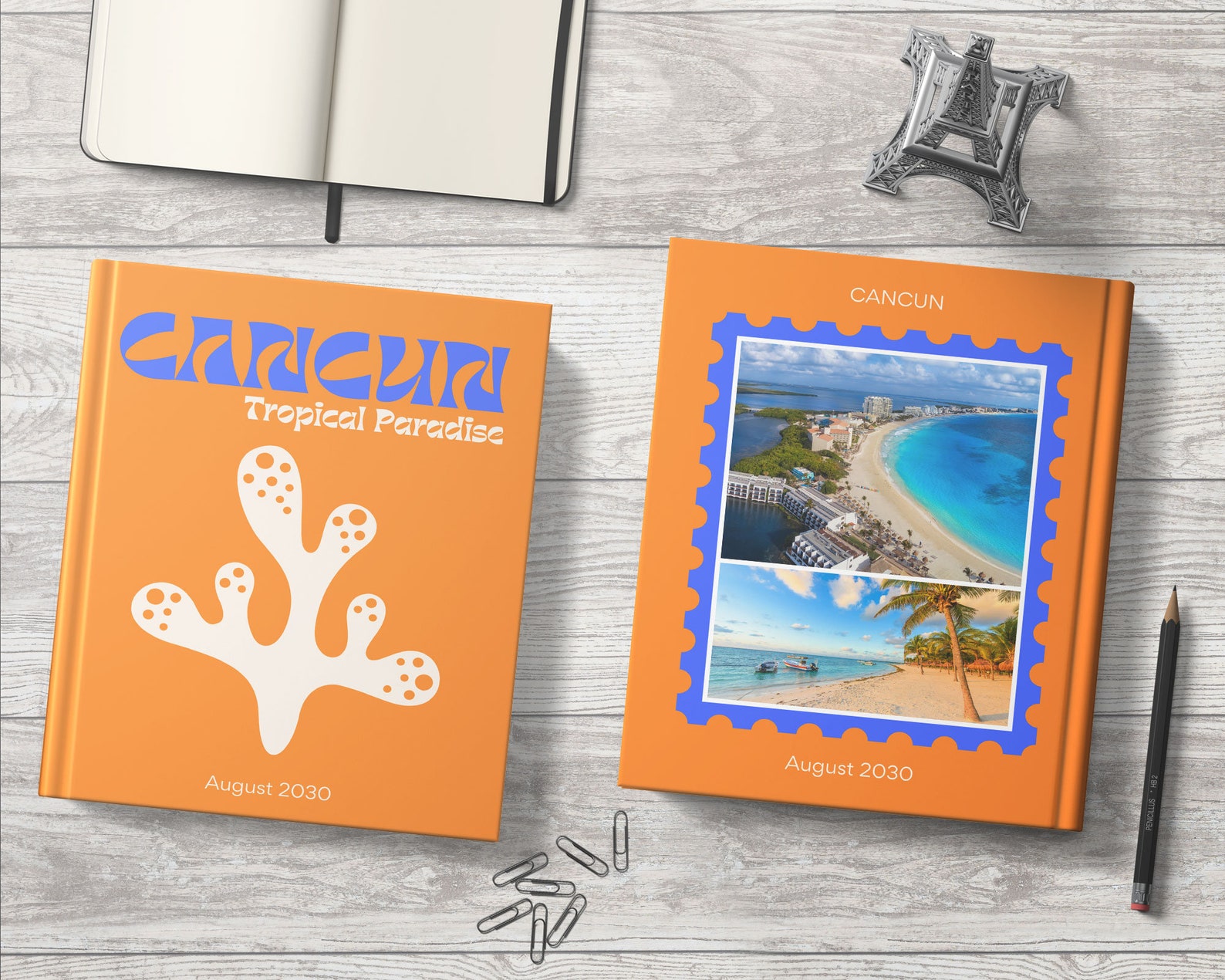 Travel Photo Album Template, Digital Photo Album, Editable Canva ...