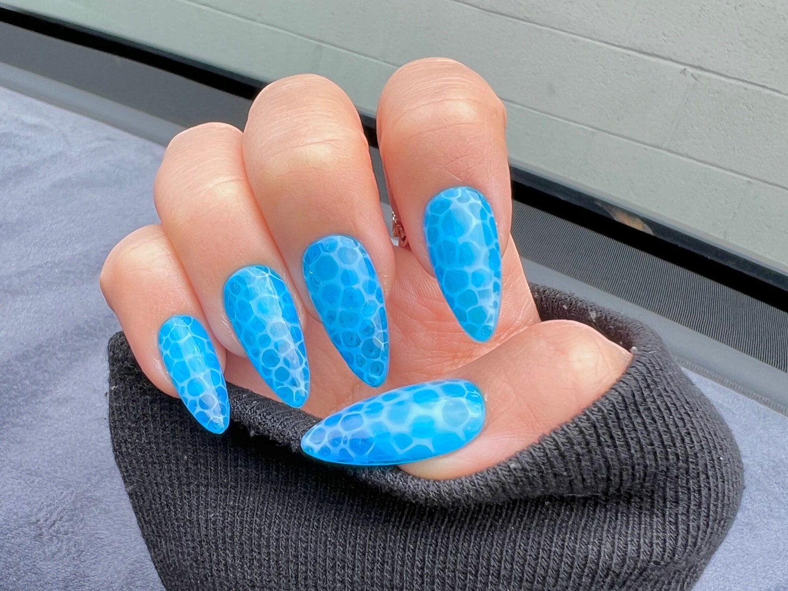Ocean Press on Nails Summer Pool Press on Nails L High - Etsy