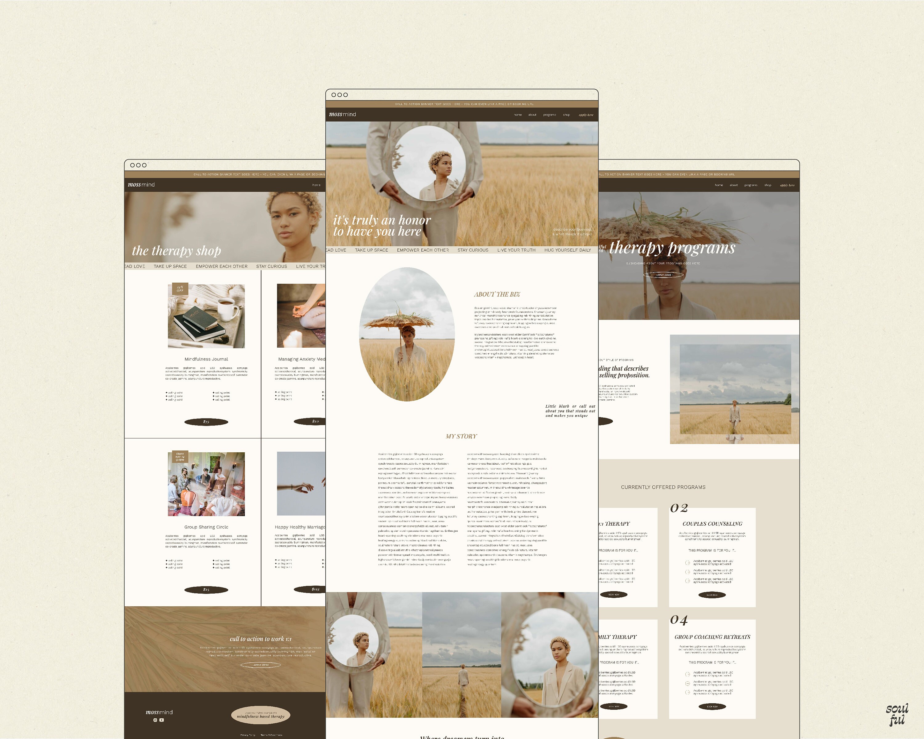 Showit Website Template for Wellness Coaches Customizable Website ...
