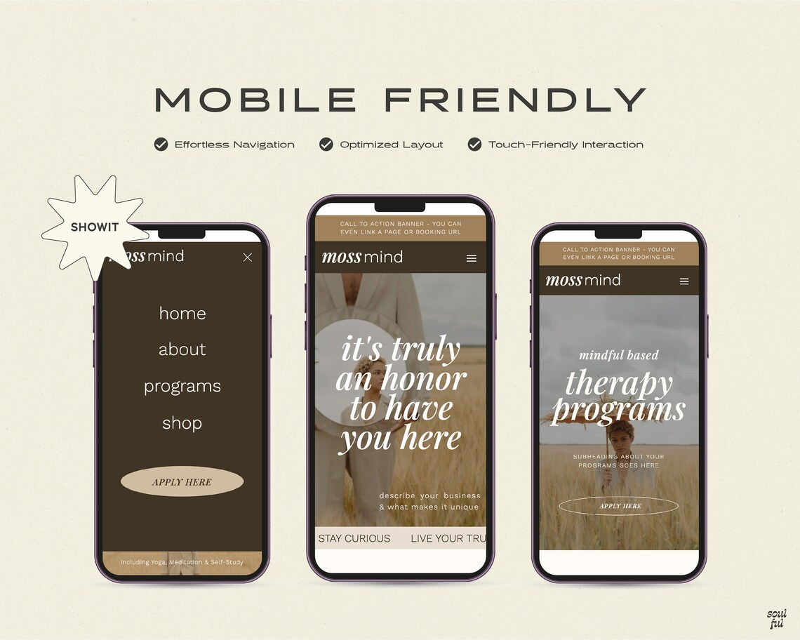 Showit Website Template for Wellness Coaches Customizable Website ...
