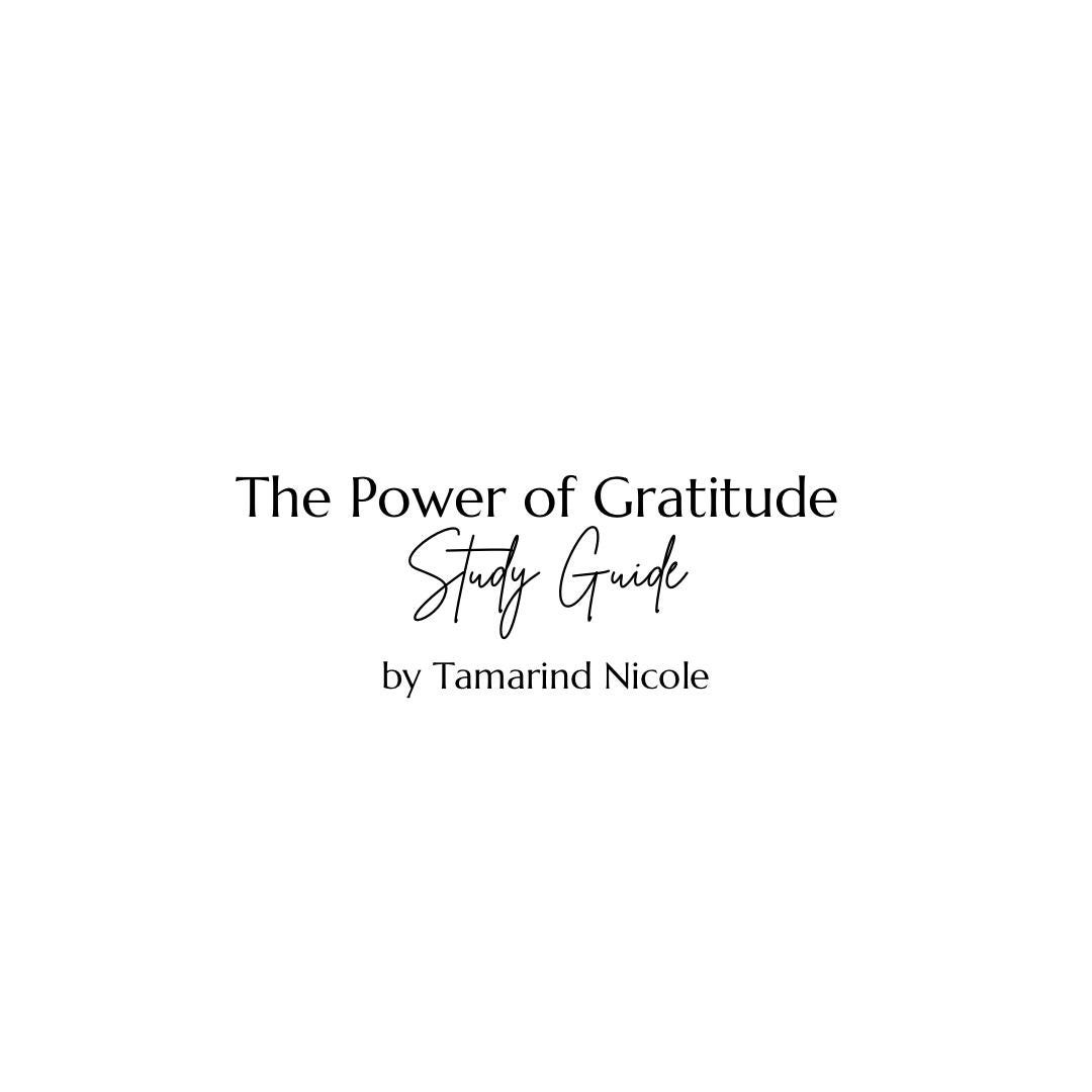 Bible Study: the Power of Gratitude Study Guide - Etsy