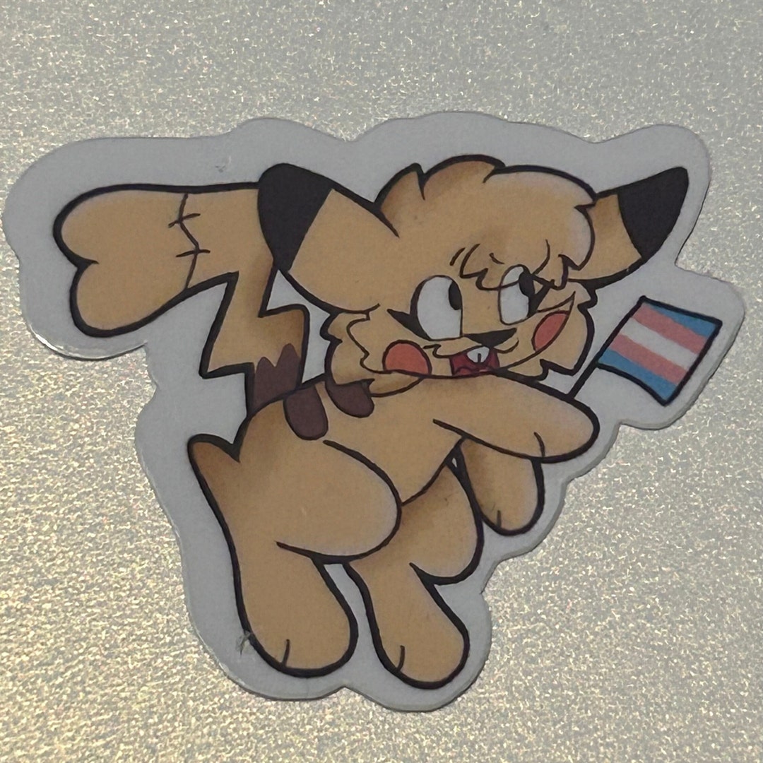 LGBTQ Transgender Pikachu Pride Decal Stickers 3pk - Etsy