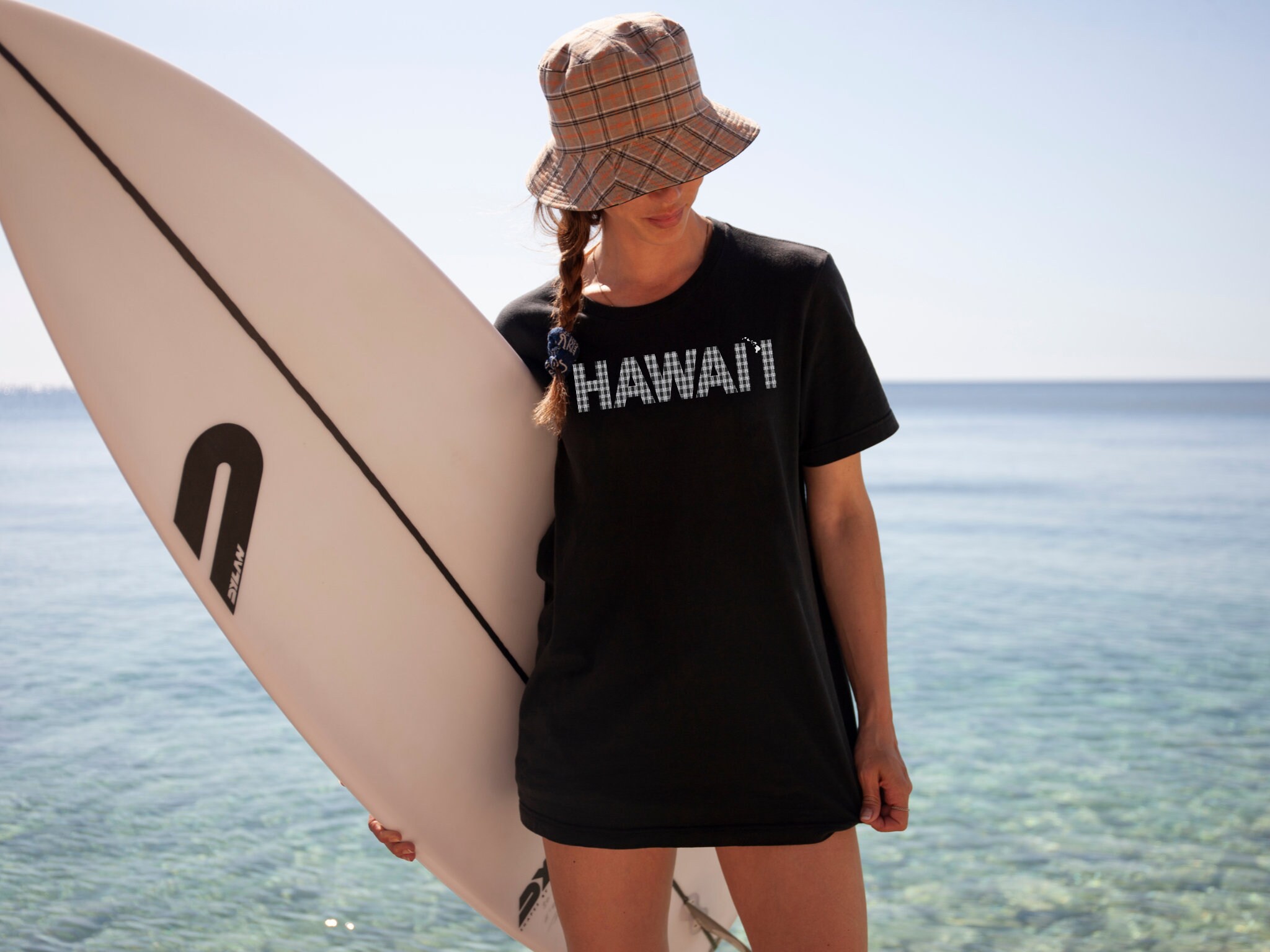 Hawaii Palaka Print Hawaiian Flag Islands as Okina - Etsy