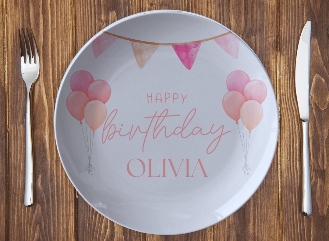 Personalized Birthday Plate, Toddler Birthday Plate, 1st Birthday ...