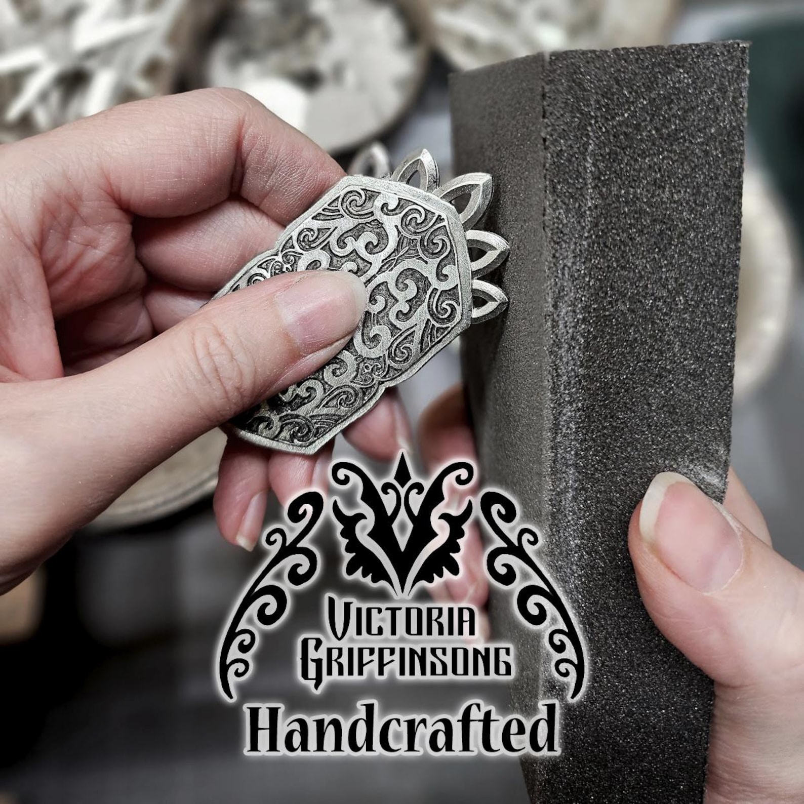 Handcrafted Original Design Pewter Chatelaine – Cosplay Sewing Tool ...