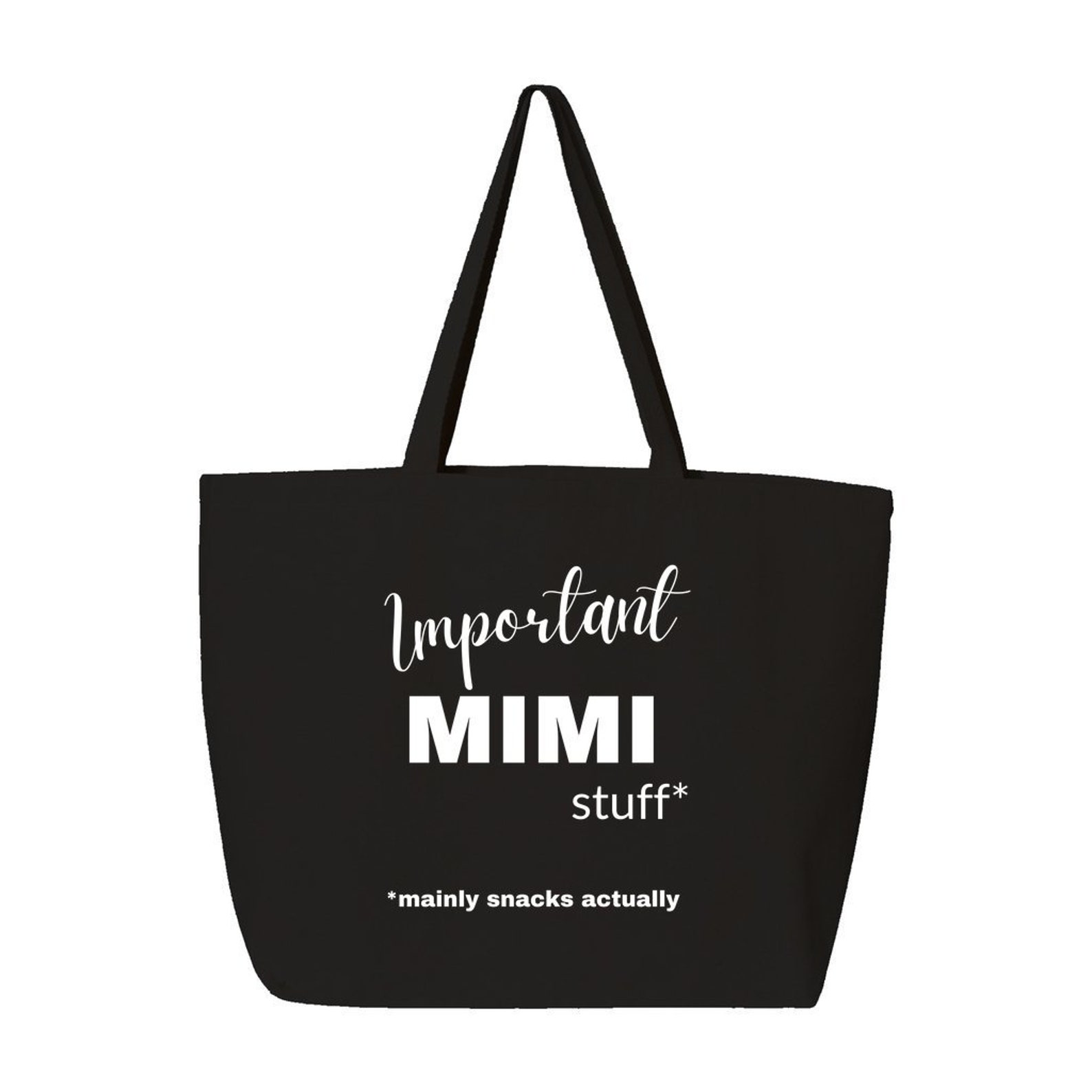 Mimi Gift | Important Mimi Stuff Jumbo Tote | Gift to Mimi, Mimi ...