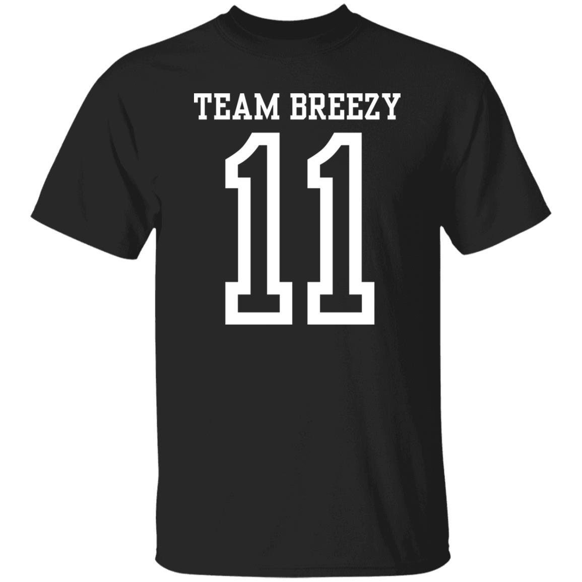 Team Breezy T-shirt - Front & Back | Concert Shirt, Breezy Fan Club - Etsy