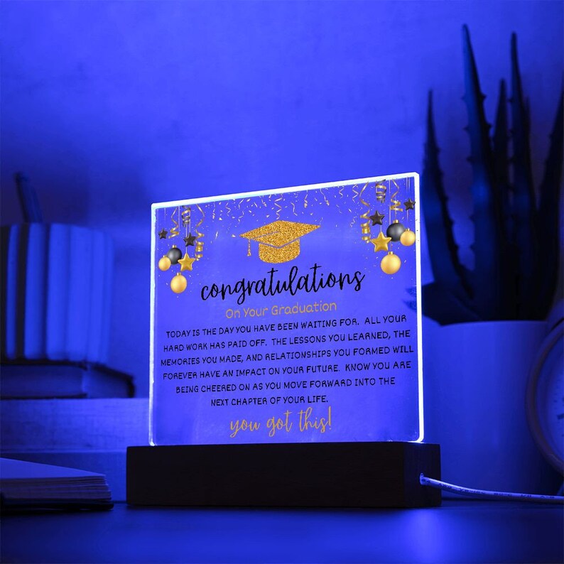 Congratulations on Your Graduation Square Acrylic Plaque - Etsy