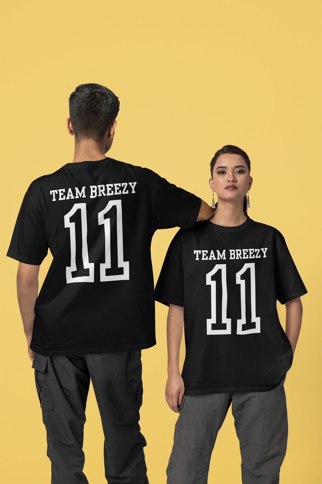 Team Breezy T-shirt - Front & Back | Concert Shirt, Breezy Fan Club - Etsy