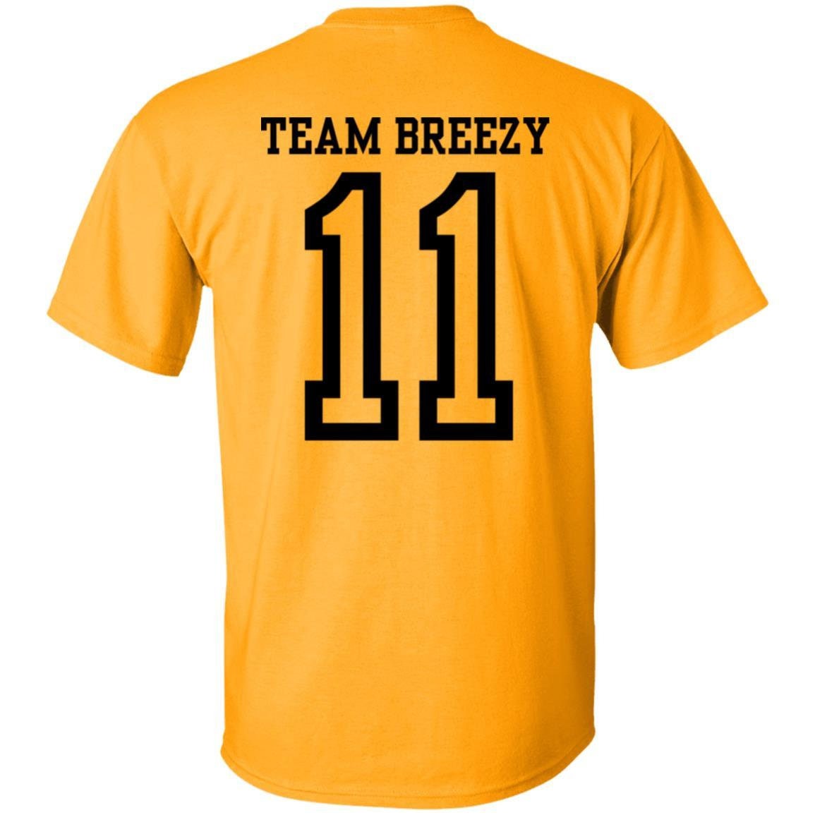 Team Breezy T-shirt - Front & Back | Concert Shirt, Breezy Fan Club - Etsy