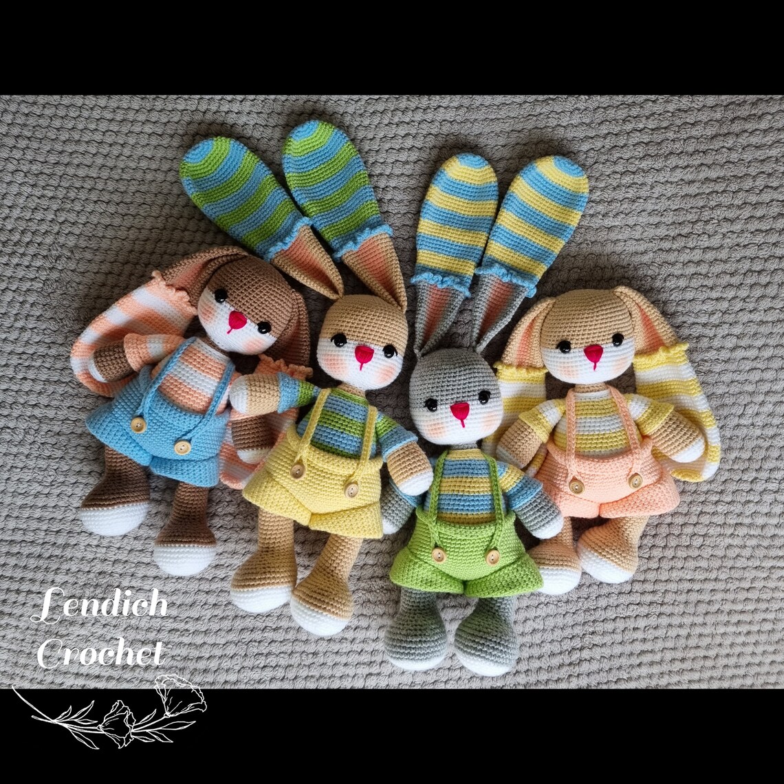 Easter Bunny Rabbit Crochet Pattern Amigurumi - Etsy