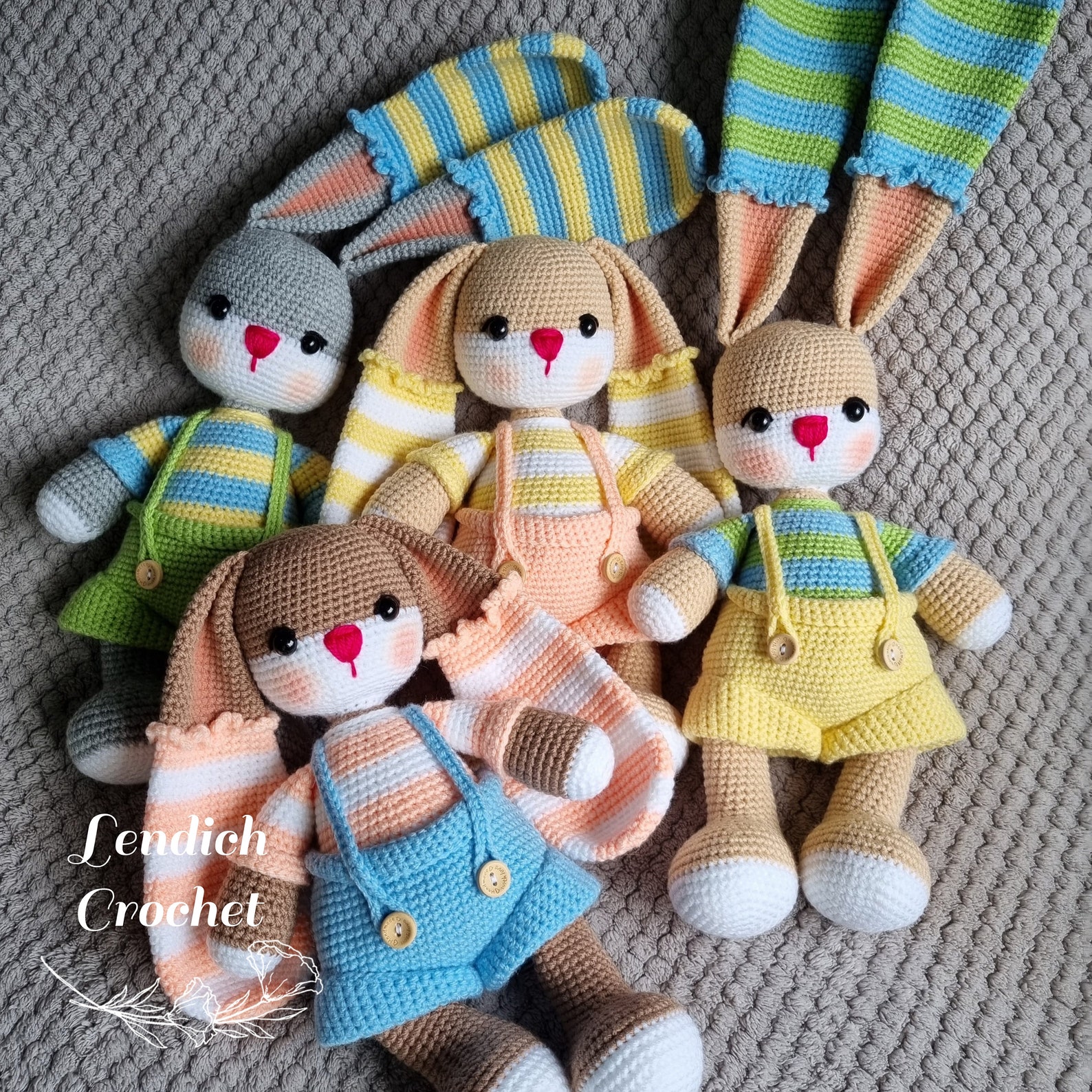 Easter Bunny Rabbit Crochet Pattern Amigurumi - Etsy