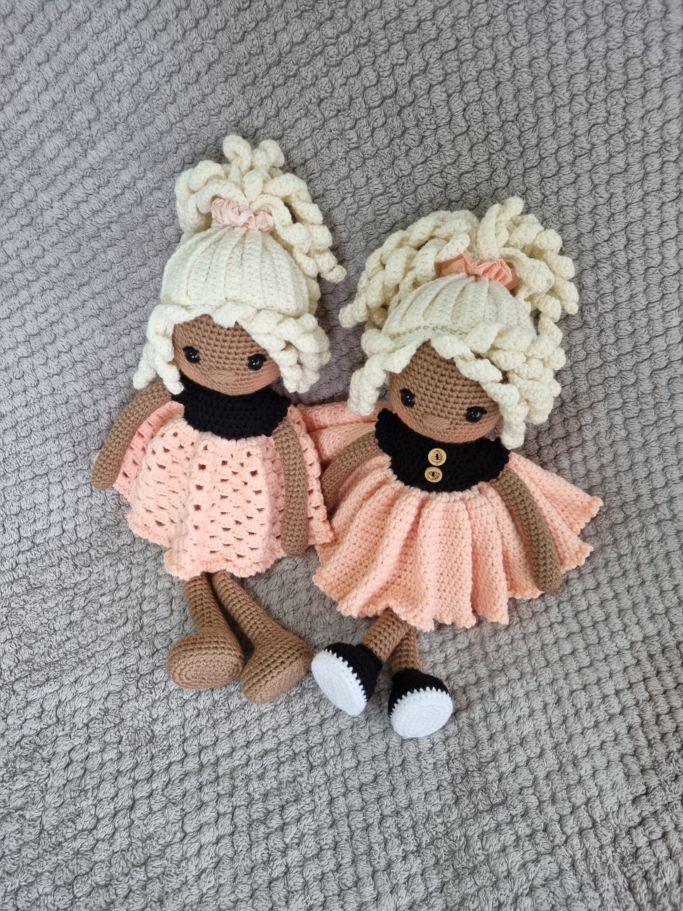 Amigurumi Gracie Doll Crochet Pattern Girl Stuffed Toy Pink Sweet Cute ...