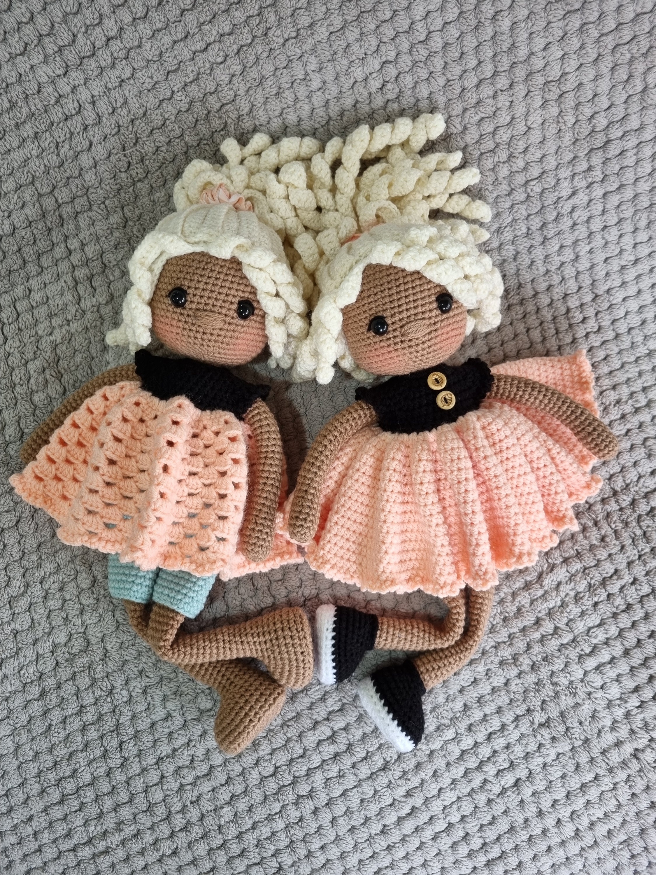 Amigurumi Gracie Doll Crochet Pattern Girl Stuffed Toy Pink Sweet Cute ...