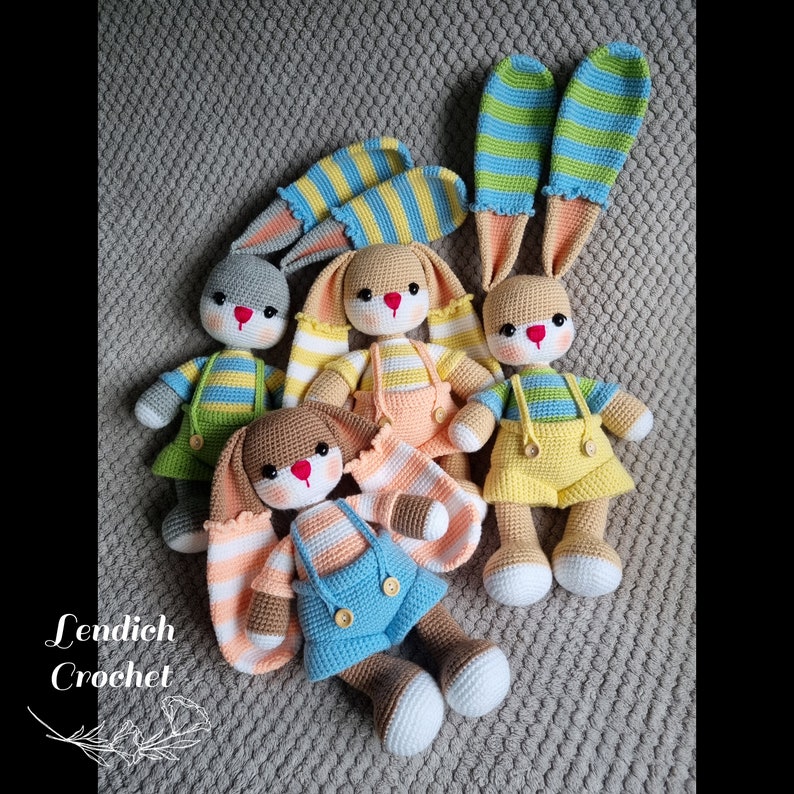 Easter Bunny Rabbit Crochet Pattern Amigurumi - Etsy