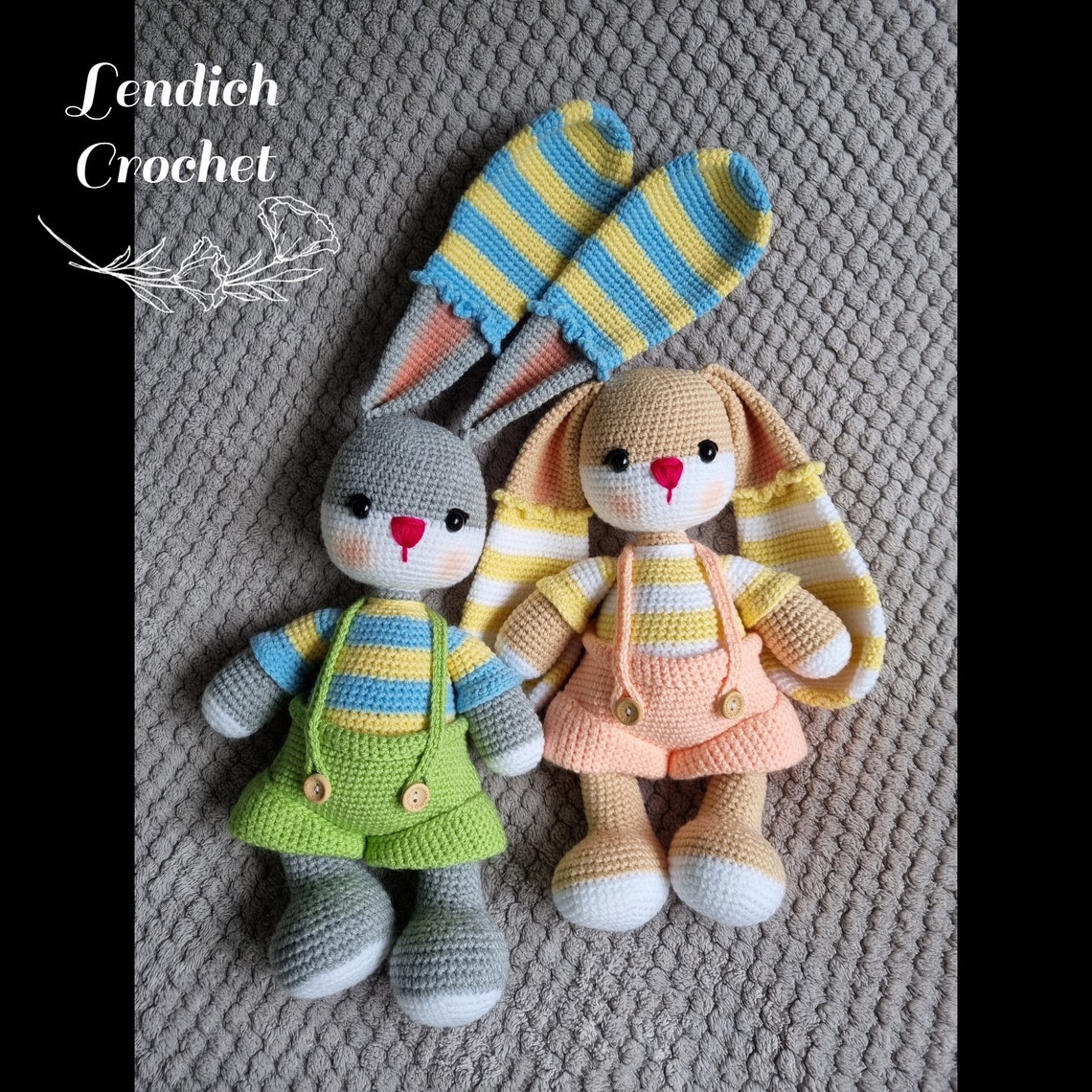 Easter Bunny Rabbit Crochet Pattern Amigurumi - Etsy