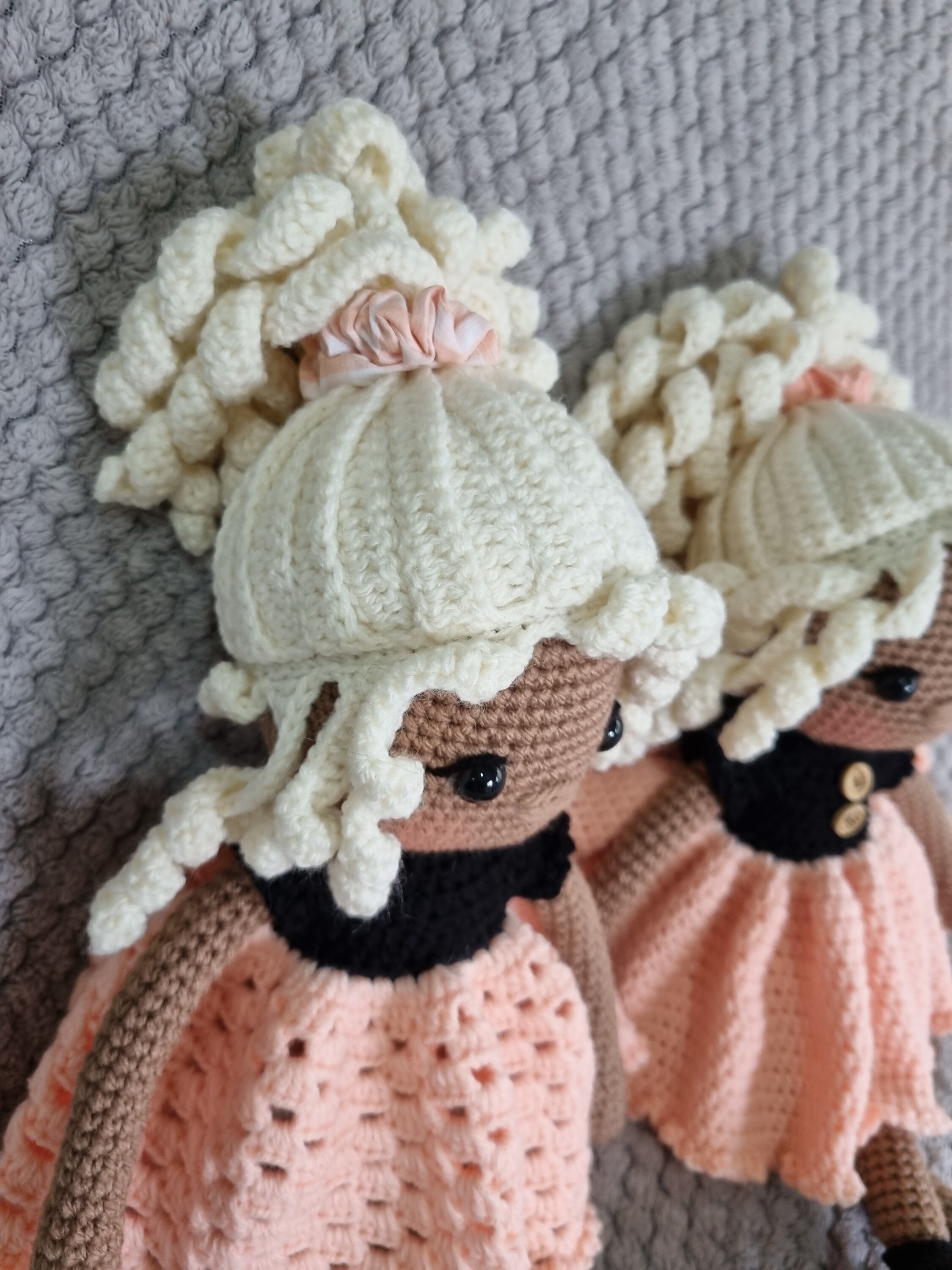 Amigurumi Gracie Doll Crochet Pattern Girl Stuffed Toy Pink Sweet Cute ...