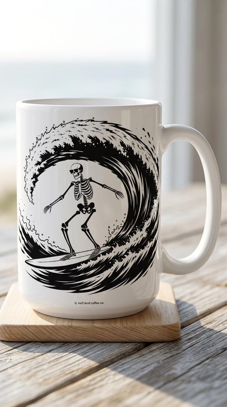 Skeleton Surfer SVG PNG JPG Shirt Design (digital Download) – Halloween ...
