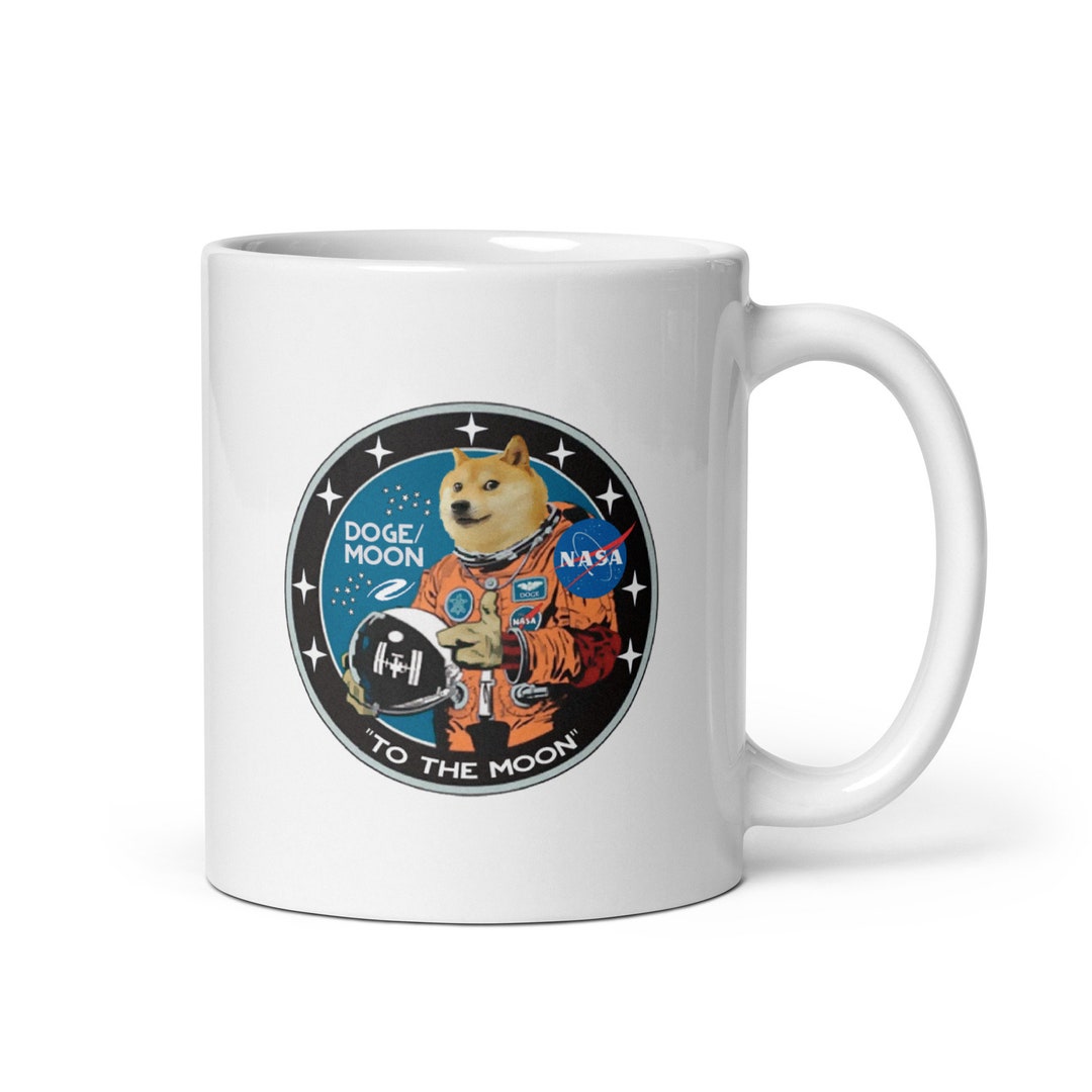 NASA Logo / DOGECOIN to the Moon - White Glossy Mug - Etsy