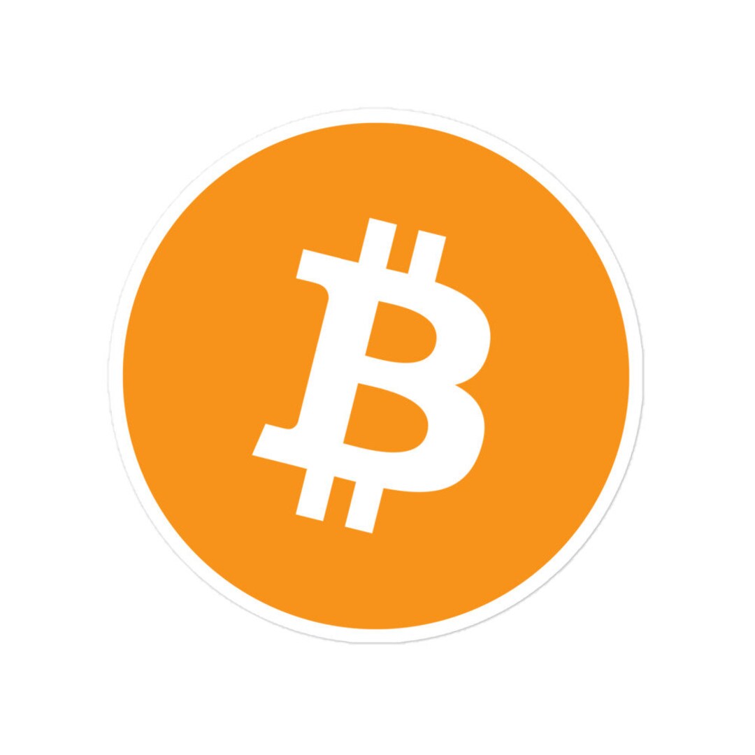 Bitcoin Crypto Logo Stickers - Crypto Stickers - Bitcoin Sticker - Etsy