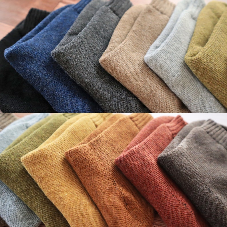 Thick Woman Cotton Crew Socks | Short Boot Socks | Soft Warm Winter ...