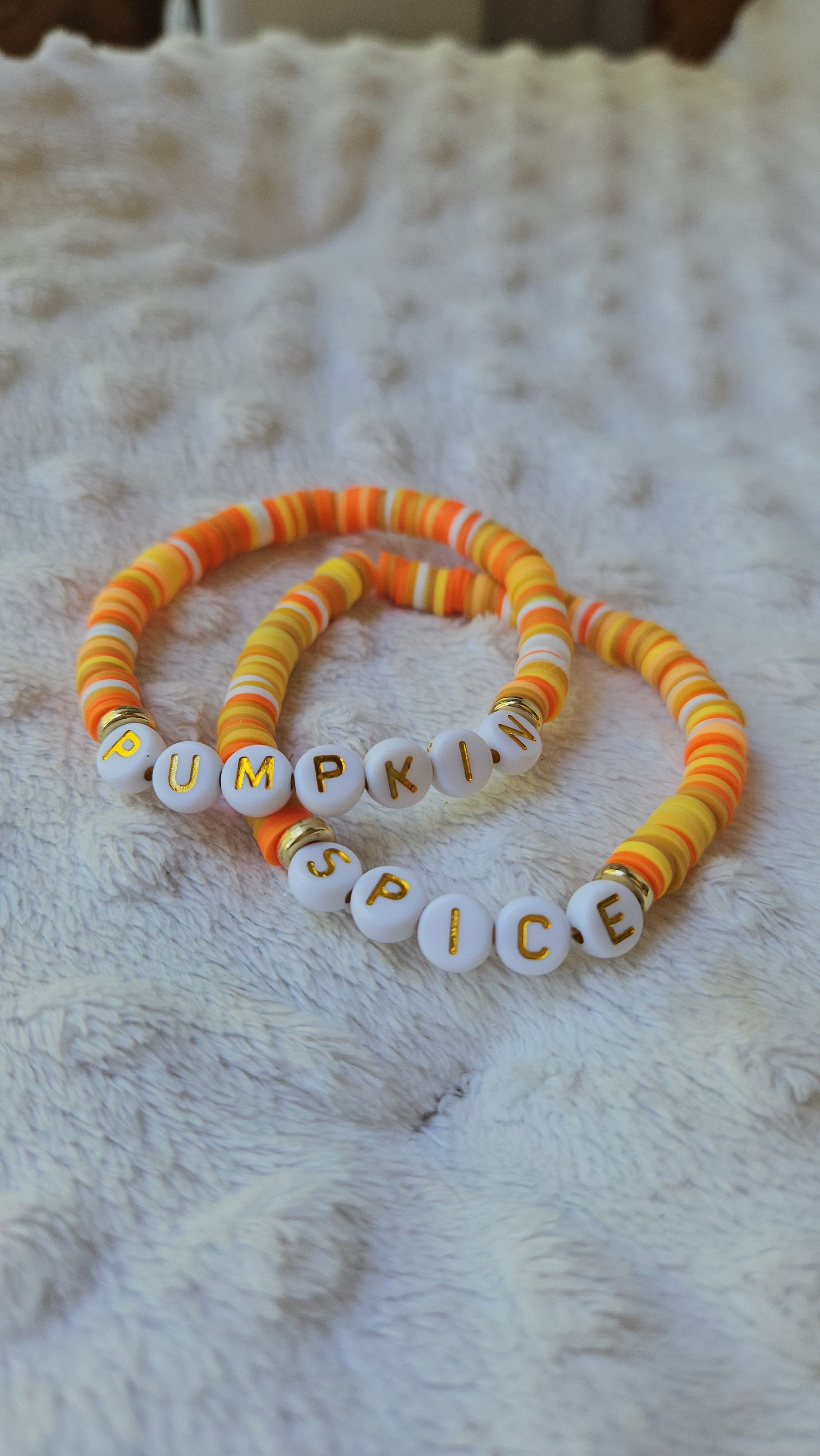 Pumpkin Spice Bracelet Set - Etsy