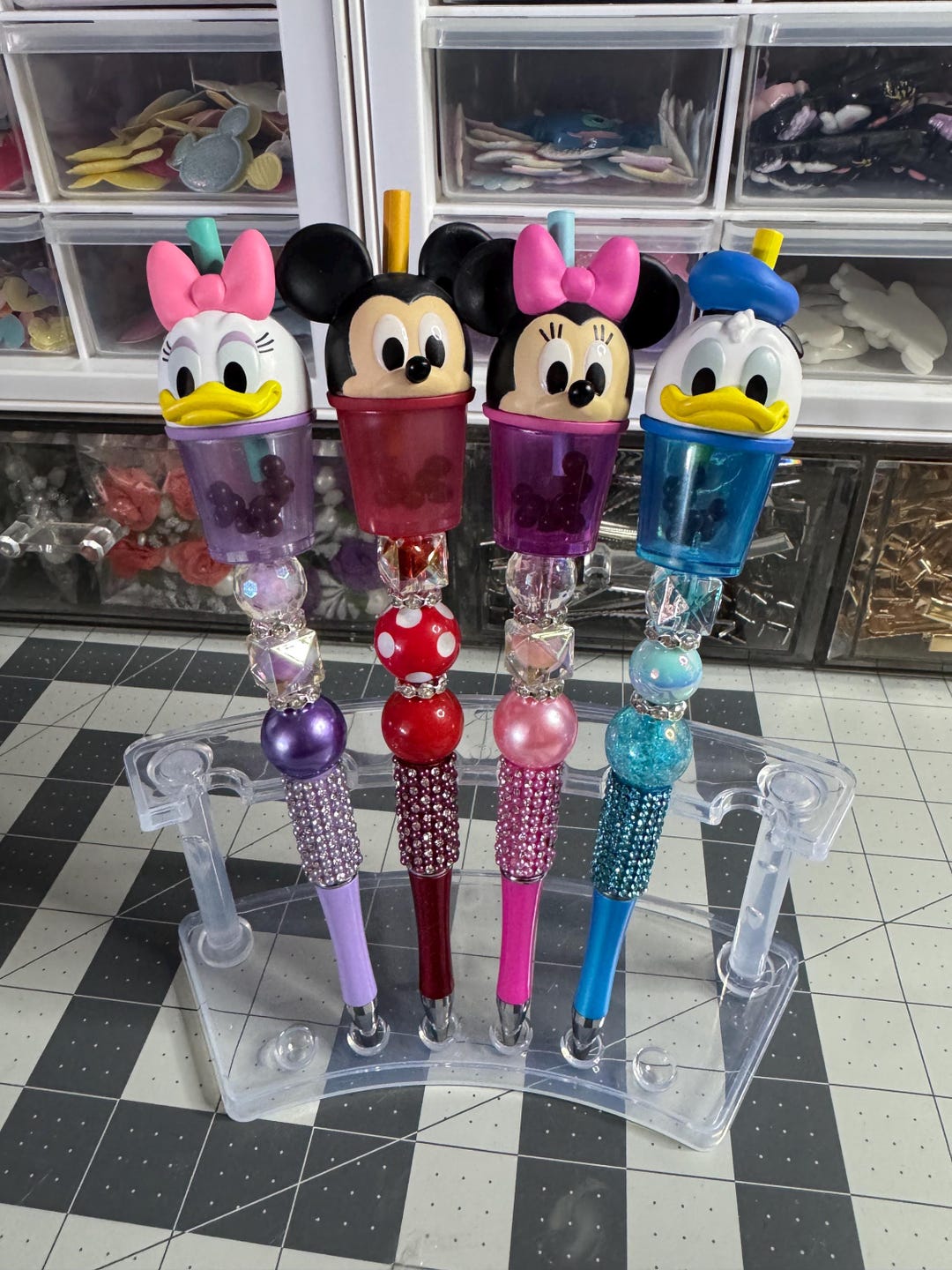 Mickey and Friends Boba Beaded Pens - Etsy