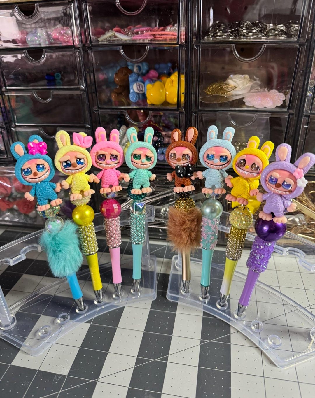 Labubu Clay Beaded Pens - Etsy