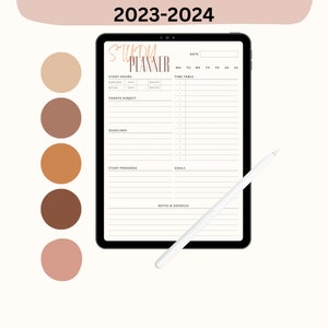 2023-2024 Student Digital Planner Goodnotes, Academic Planner, Portrait ...