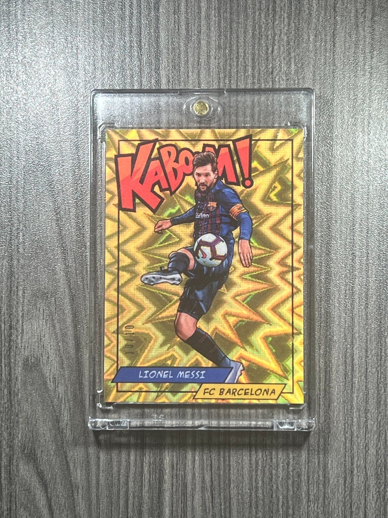 Lionel Messi 2018 KABOOM Gold 47 10/10 Messi's Jersey Number Reprint ...