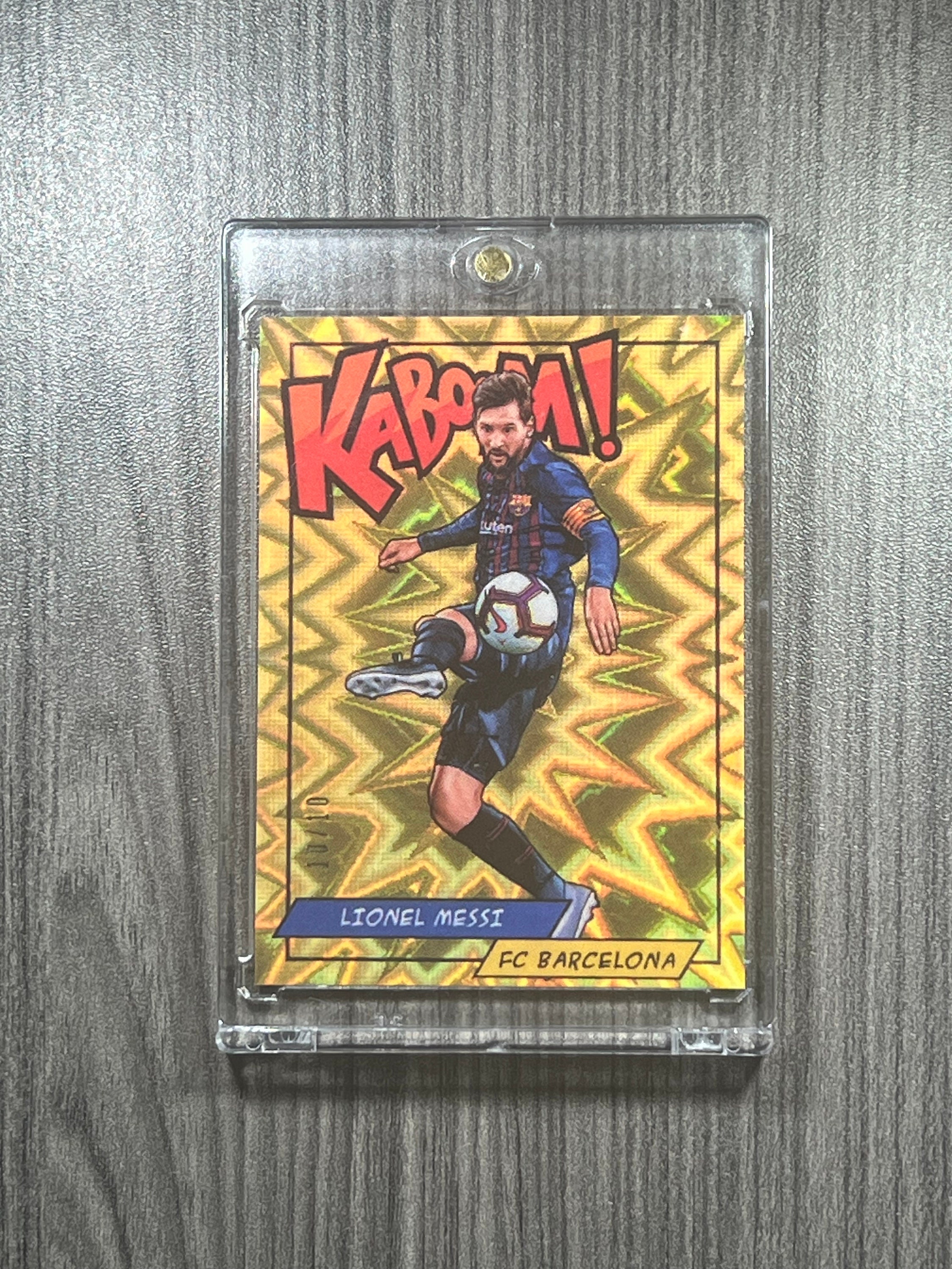 Lionel Messi 2018 KABOOM Gold 47 10/10 Messi's Jersey Number Reprint ...