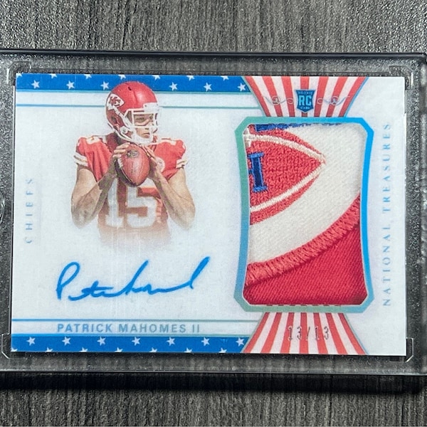 Patrick Mahomes Rookie Autograph Card - Etsy