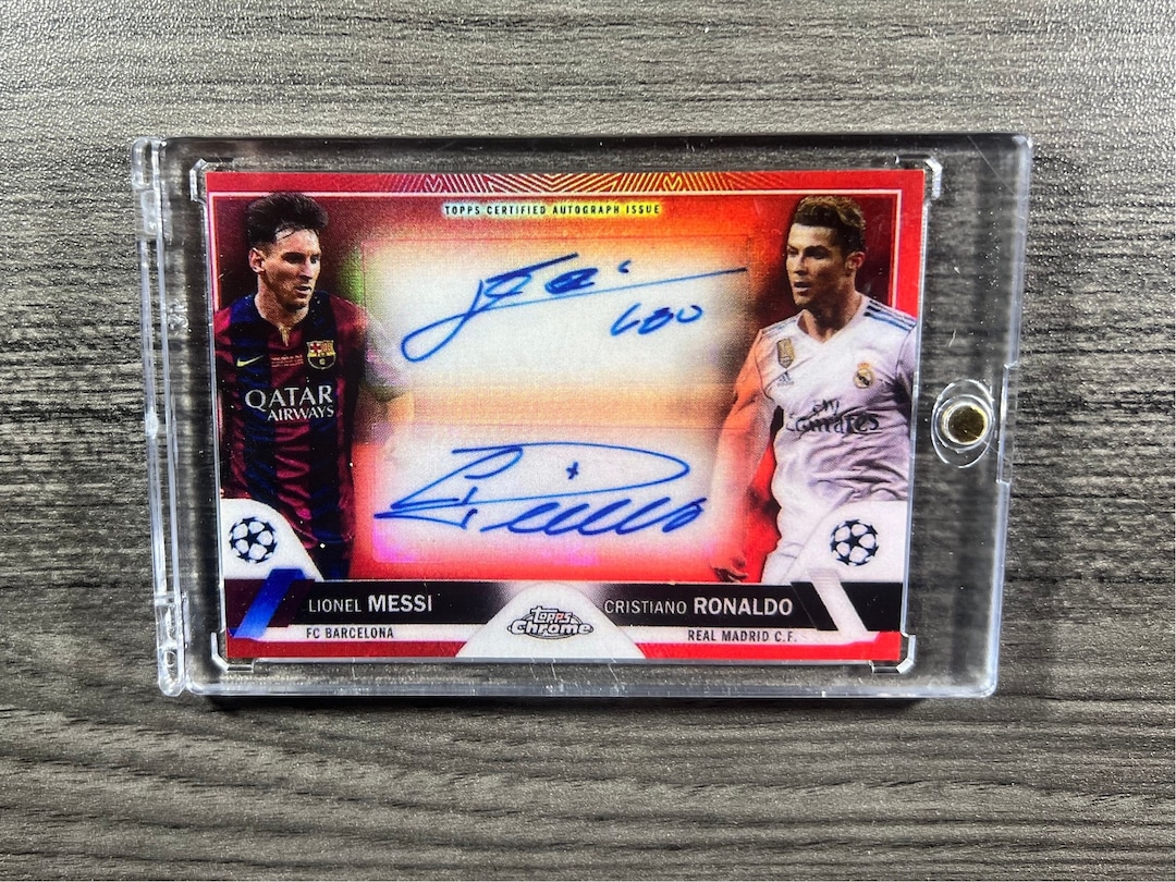 Buy Lionel Messi Cristiano Ronaldo 2022-23 UEFA Club Competitions dual ...