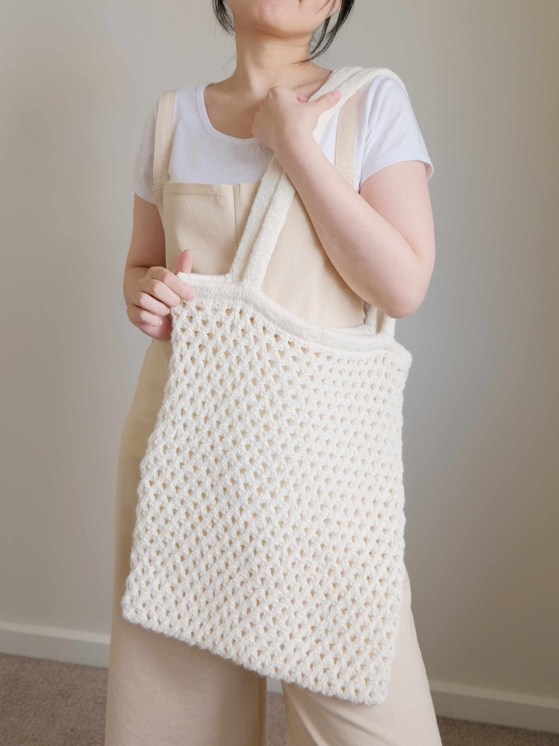 Waffle Bag | | Downloadable Knitting Pattern | Weave Bag | Bag ...