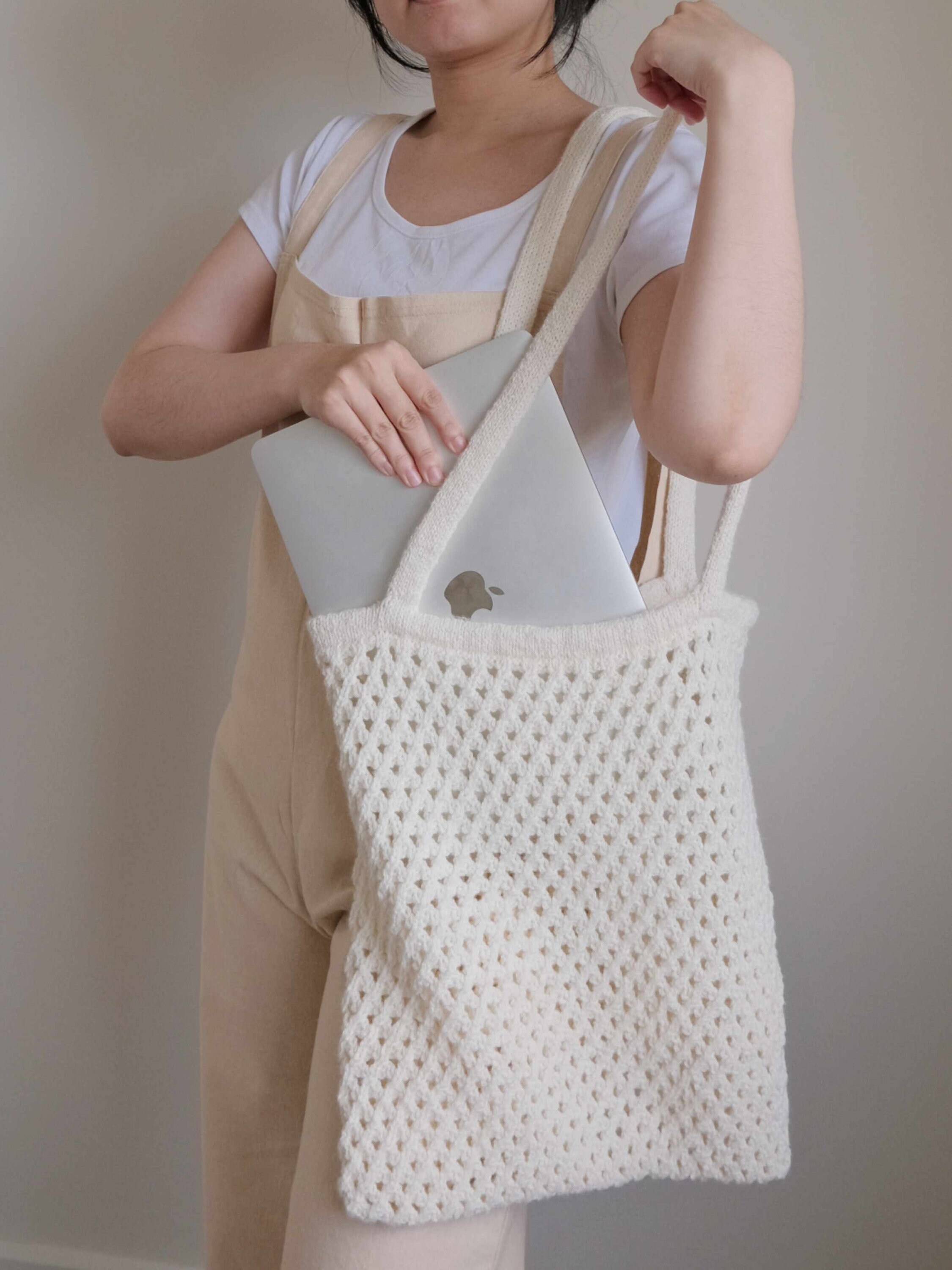 Waffle Bag Downloadable Knitting Pattern Weave Bag Bag Knitting and ...
