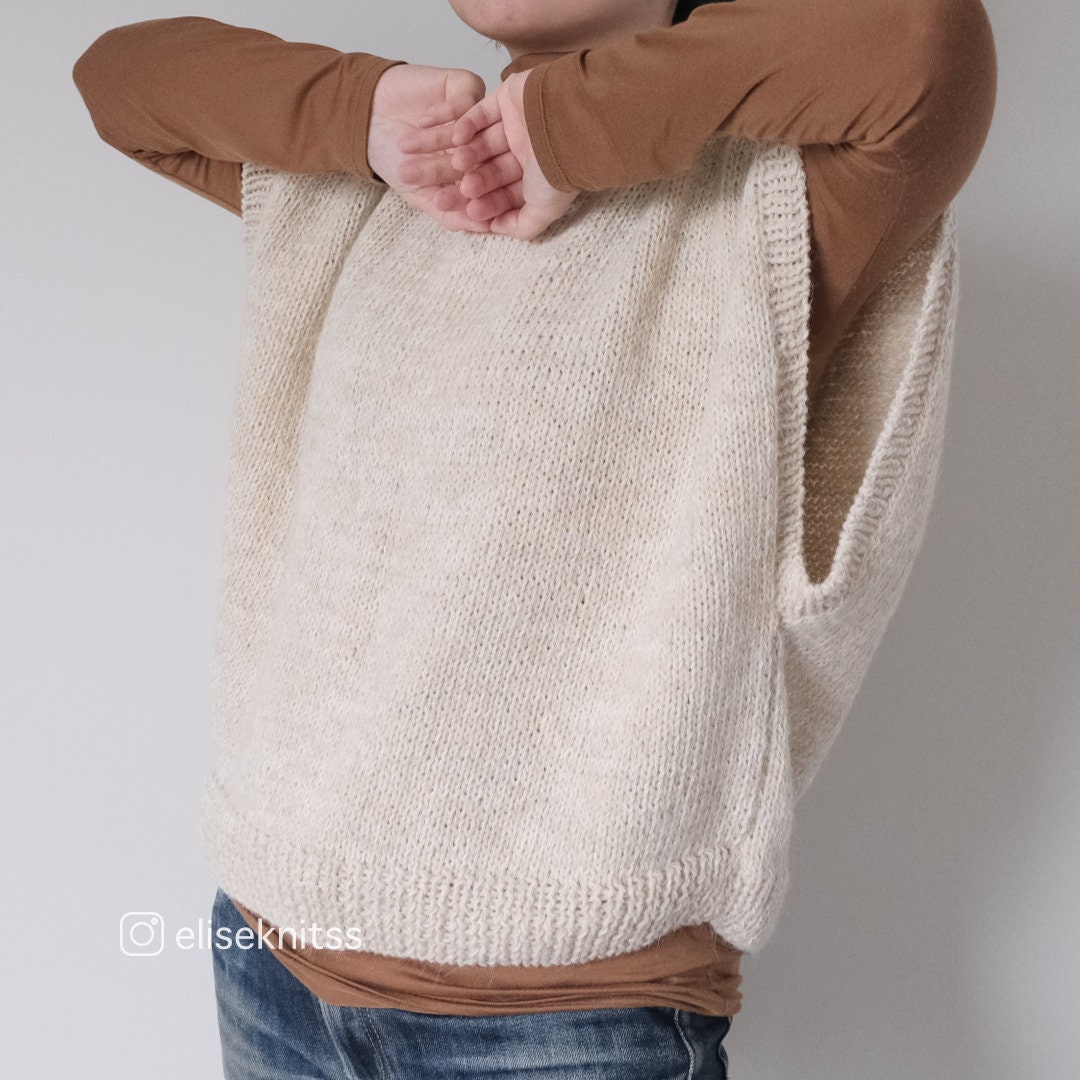 Ava Vest | Downloadable Knitting Pattern | Knitwear Women | Easy ...