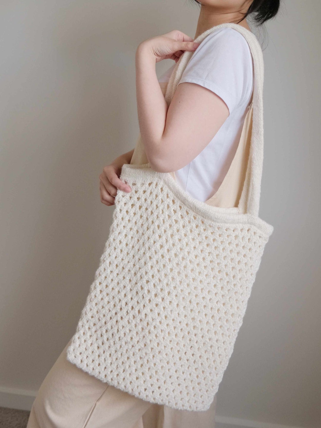 Waffle Bag | | Downloadable Knitting Pattern | Weave Bag | Bag ...