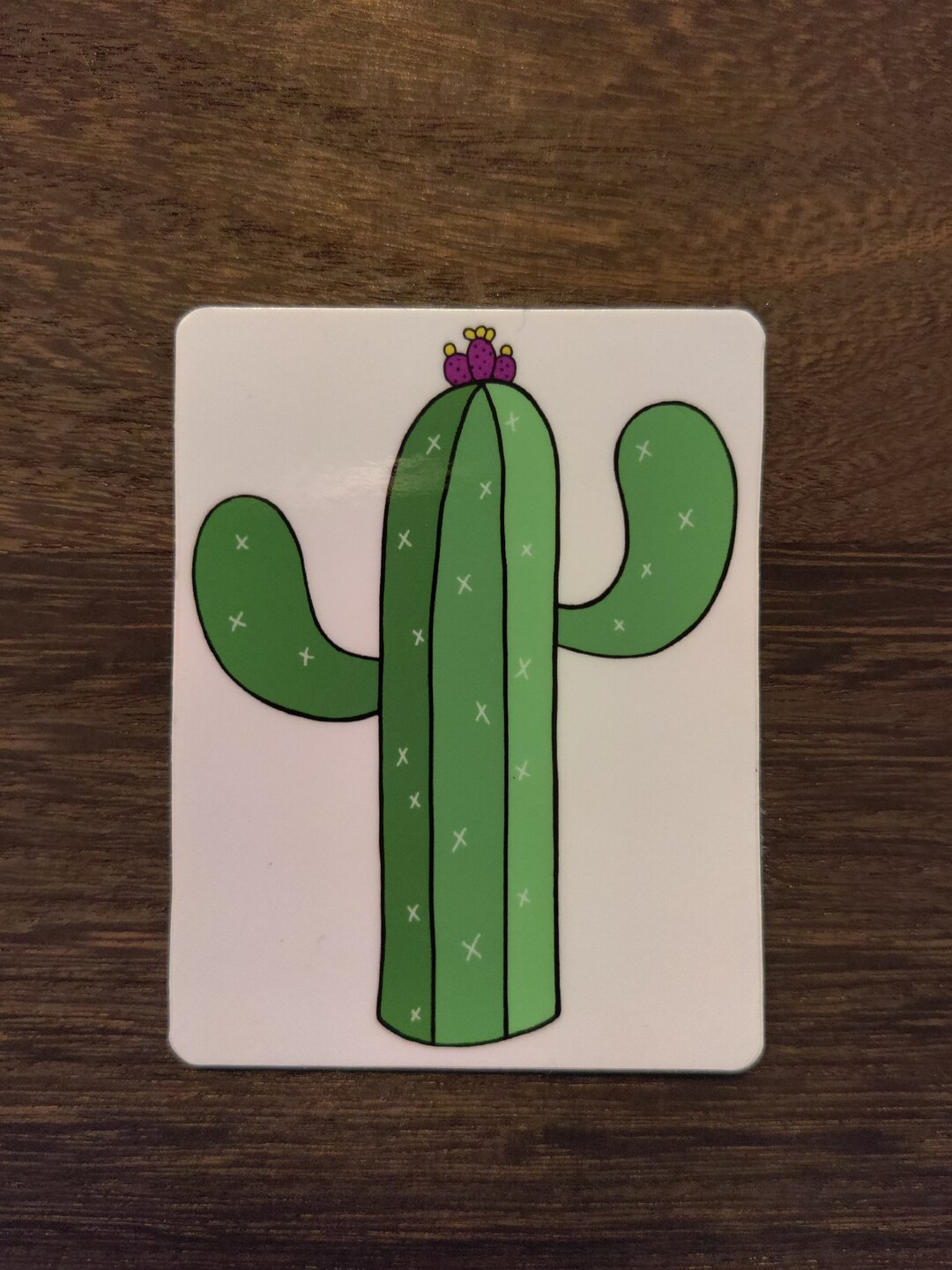 Sticker Square Saguaro Cactus Sticker 3" - Etsy