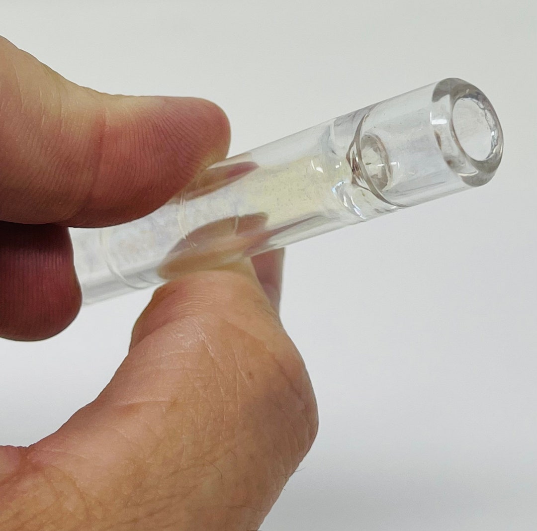 Fumed Glass One Hit Pipe With Free Poker. - Etsy