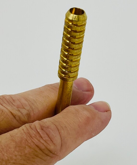 Three Inch Brass One Hitter Pipe With Ribbed End for Quick - Etsy