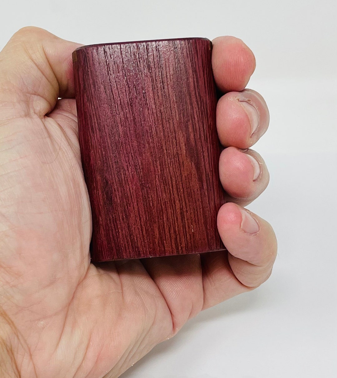 Handmade Wood Dugout 2 Inch One Hit Pipe Slide Top Dugout Two Inch One ...