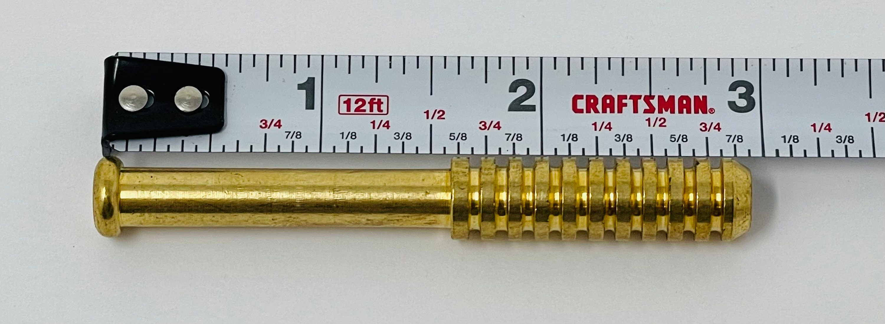 Three Inch Brass One Hitter Pipe With Ribbed End for Quick Cooling and ...